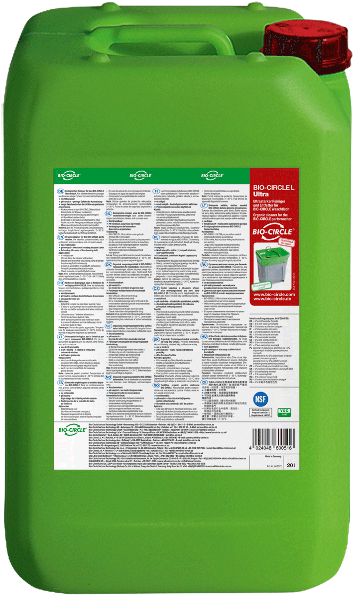 BIO-CIRCLE L ULTRA | BIO-CIRCLE L ULTRA | Rengjøringsmidler | Manuell ...